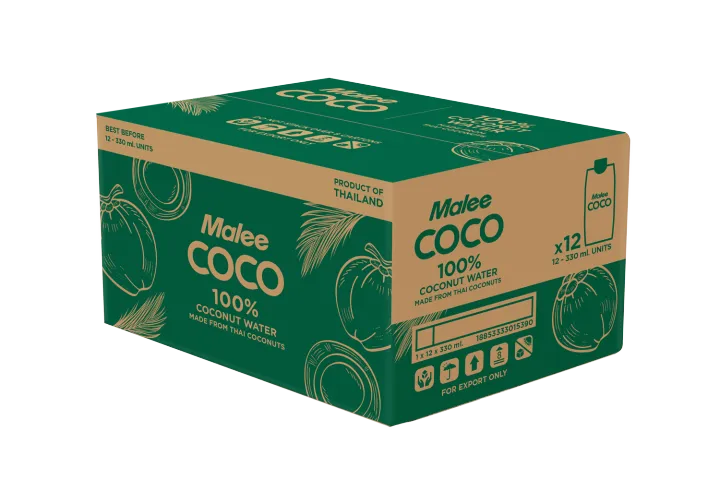 12 Pcs Malee Coconut Water 330ML | Daraz.pk