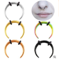 【New Year's Special Deals】Titanium Hypoallergenic C Horn-shaped Nose ...