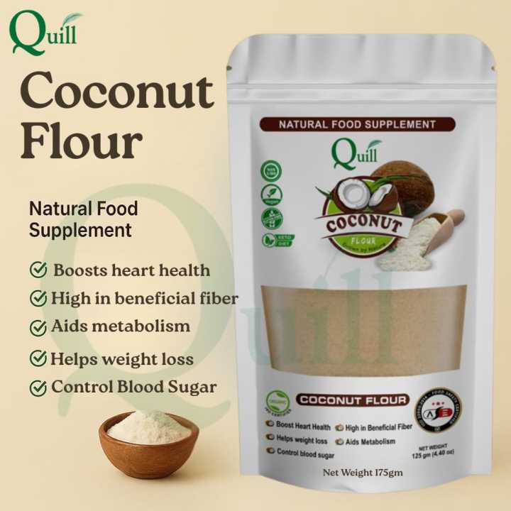 Coconut Flour – Quill Coconut Flour 175g – Organic & Pure Gluten-Free ...