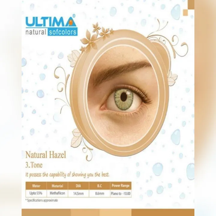 Ultima Contact Lenses - Natural Hazel with FREE KIT | Daraz.pk