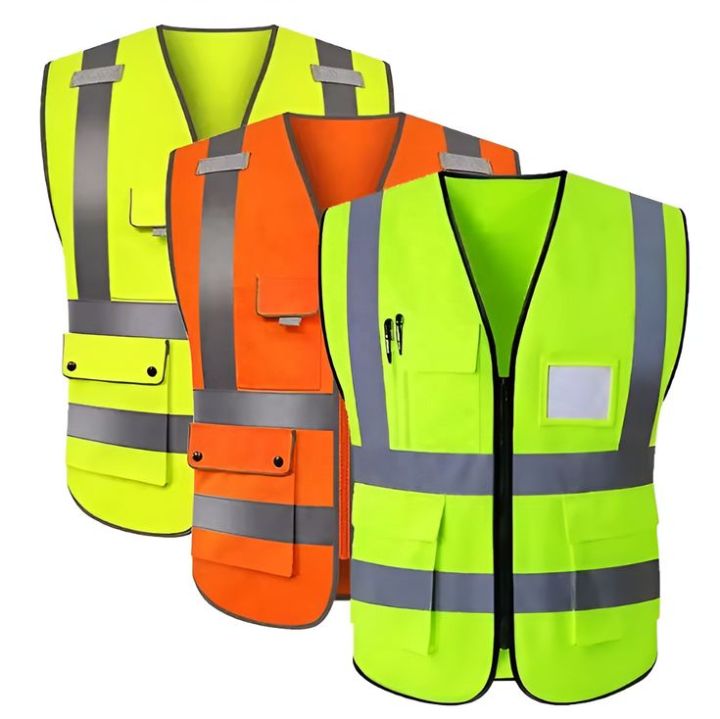 Safety Jacket / Safety Vests - Yellow / Orange Blue / High Quality ...