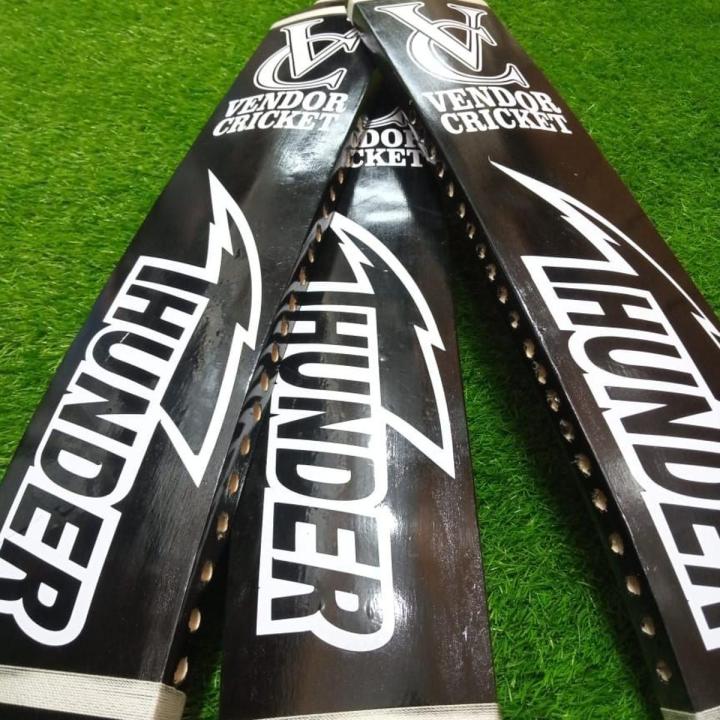 Cricket bat Black Thunder Bat for player 5pcs cane handle - Rawalakot ...