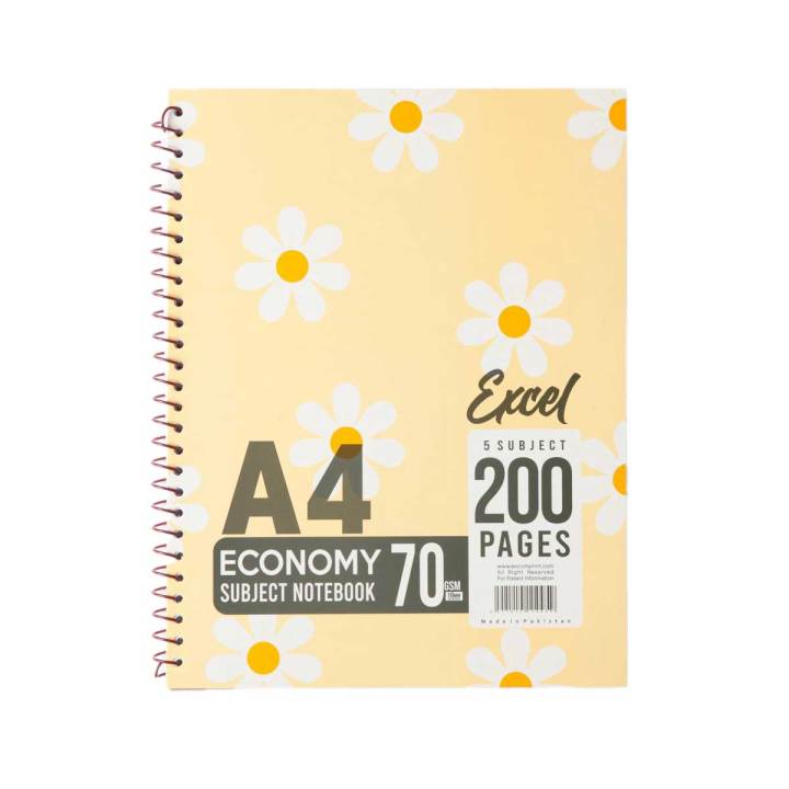 Excel Economy 5 Subject Notebook - Spiral Notebook | Daraz.pk