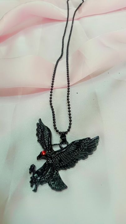 Stainless Steel Black Eagle Locket/Pendant/Necklace for Men/Boys | Daraz.pk