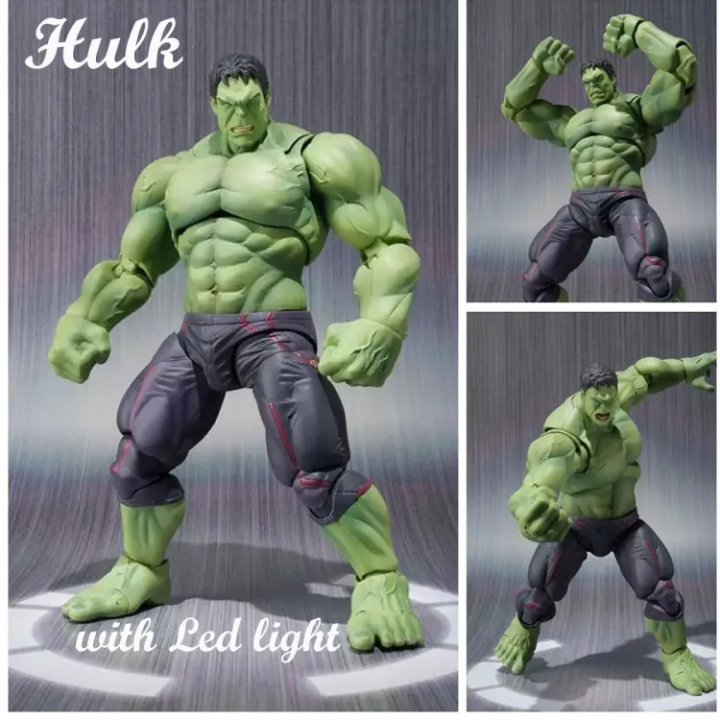 Hulk Marvel Avengers Action Figures moveable with Led light toys for ...