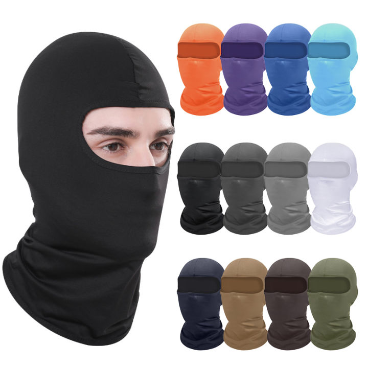 Summer Breathable Cycling Cap Anti-UV Balaclava Men Full Face Mask ...