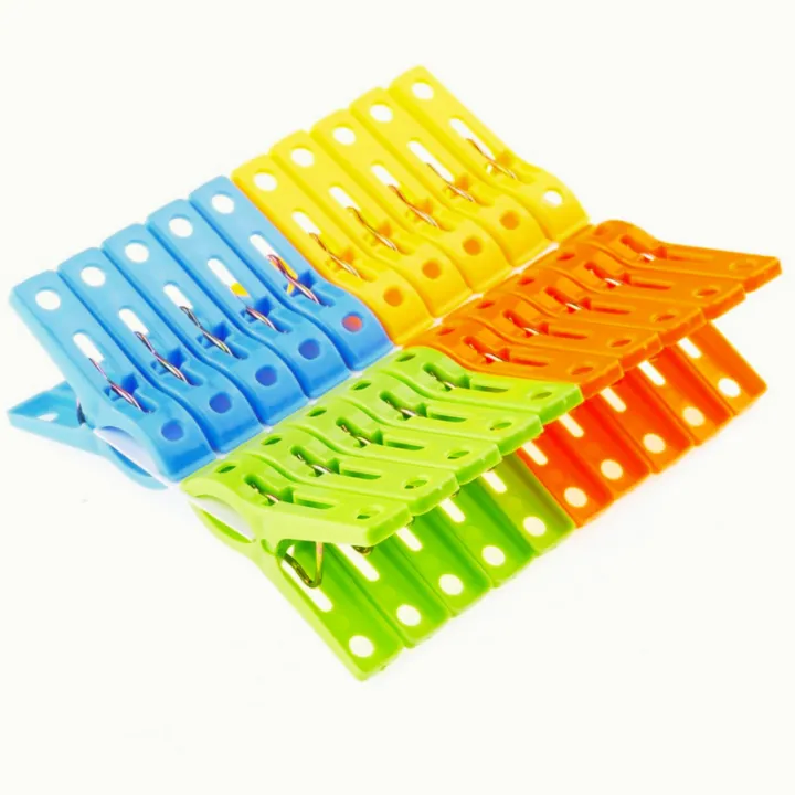 Mini Cloth Clips, Plastic Cloth Hanging Clips, Pack of 20 | Daraz.pk