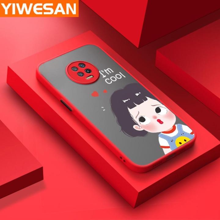 YIWESAN For Infinix Note 7 Infinix X690 Case Cute Cool Girl Frosted ...