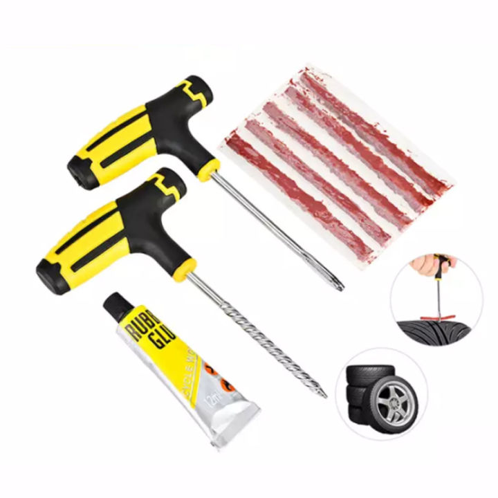 ASM Car Tire Repair Kit Bike Tubeless Tire Tyre Puncture Plug Repair ...