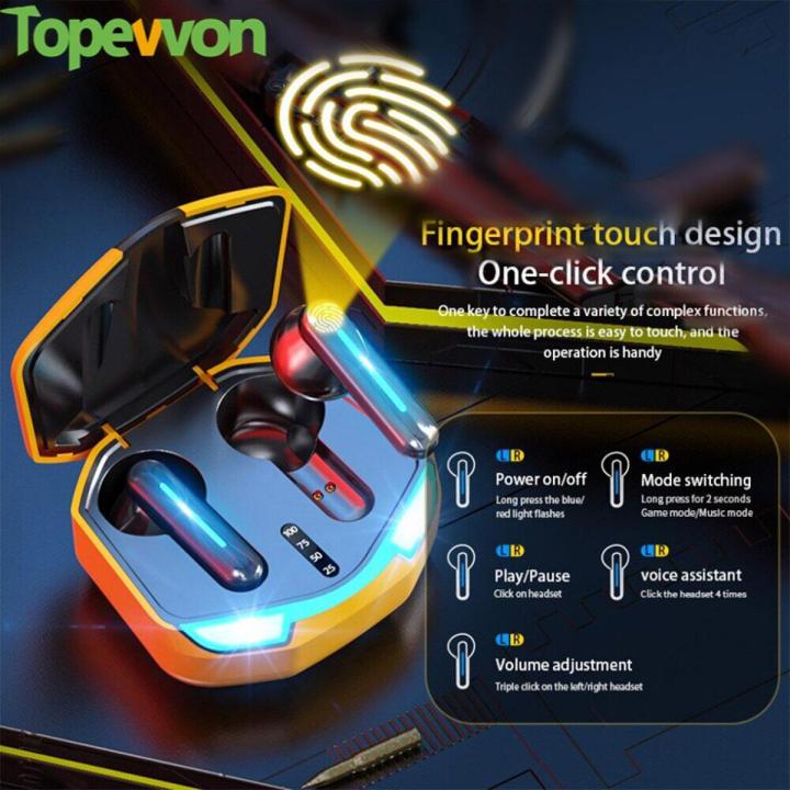 S200 New Bluetooth Game Earphone Wireless Earbuds With Microphone Touch ...