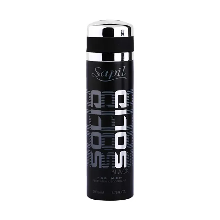Sapil Solid Black Body Spary For Men 200ml | Daraz.pk