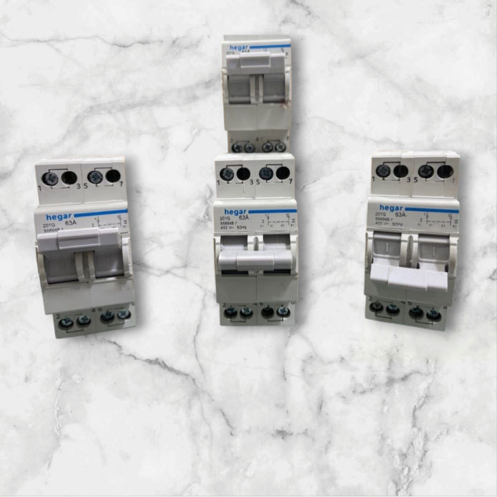 2 Meters - 2 Pole Copper Changeover 63A Breaker by Hager – Reliable ...