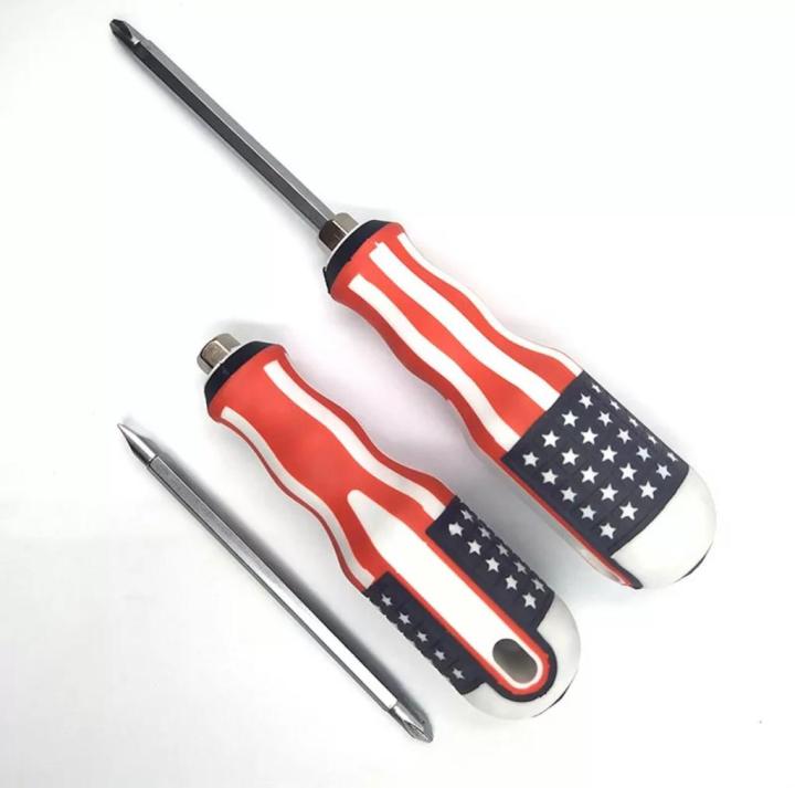 Screw Driver 2 in 1 Plastic Grip Reversible 2 Way Slotted Phillips ...