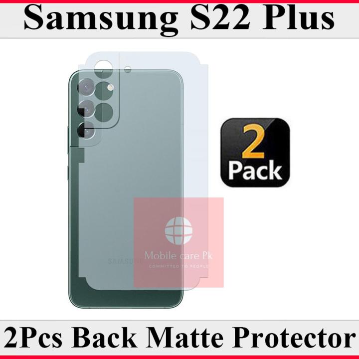Samsung Galaxy S22 Plus Back Protector Carbon Fiber Matte Soft Skin ...