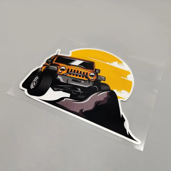 Premim 4x4 Jeep Embossed Sticker Sheet – Custom Vinyl Decals for Cars ...