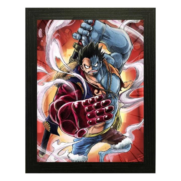 One Piece Anime Poster Frame, Framed Anime Luffy Posters - Raqeeq ...