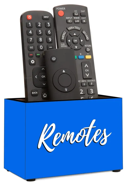 Remote Organizer Caddy – Wooden Holder for TV, AC Controllers – Table ...