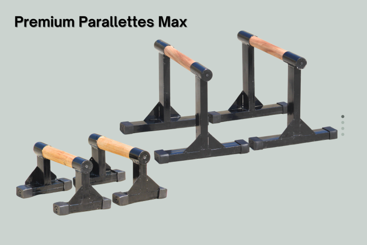 Premium Wooden-Metal Parallettes for calisthenics – Perfect for Push ...