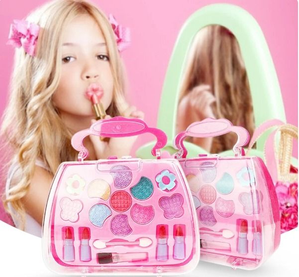 Princess Makeup Set For Girls | Toy Cosmetic Pretend Play Kit Girl Gift ...