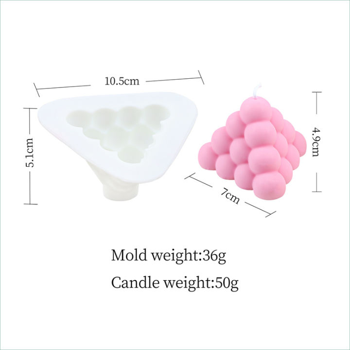 Pile Resin Triangle Making Home Decor Mould Epoxy Magic Ball Bubble ...