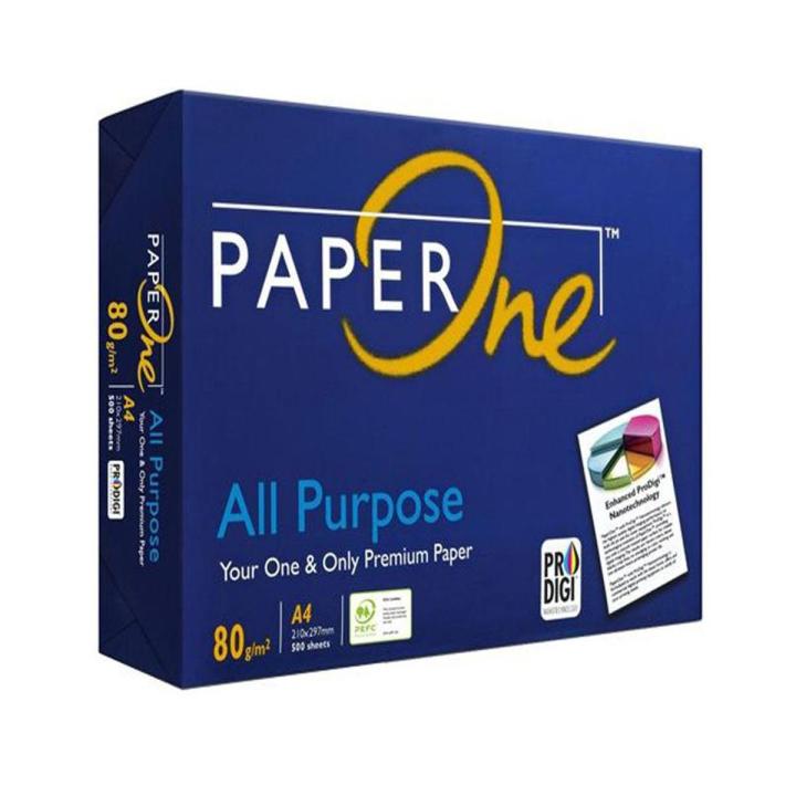 Pack of 5 Paper One | Office Paper | Printing paper | A4 Paper Rim 80 g ...