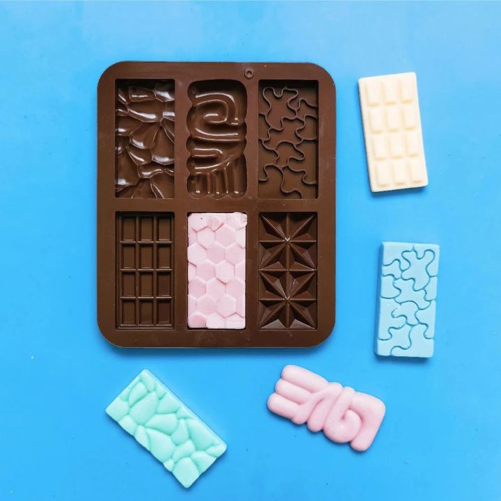 Love & Multi Designs Mini Chocolate Bars Silicone Mold 6 Cavity | Daraz.pk