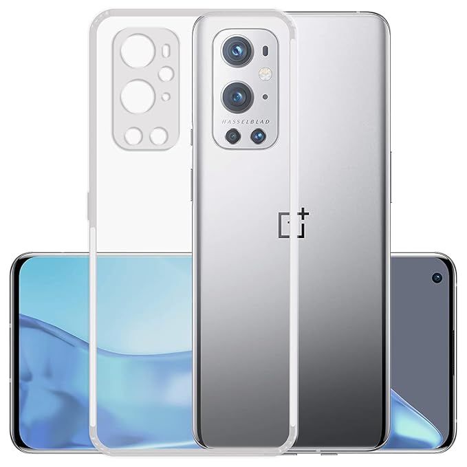 one plus 9 Back Cover Clear Anti dust Plug Transparent Anti-Slip Soft ...