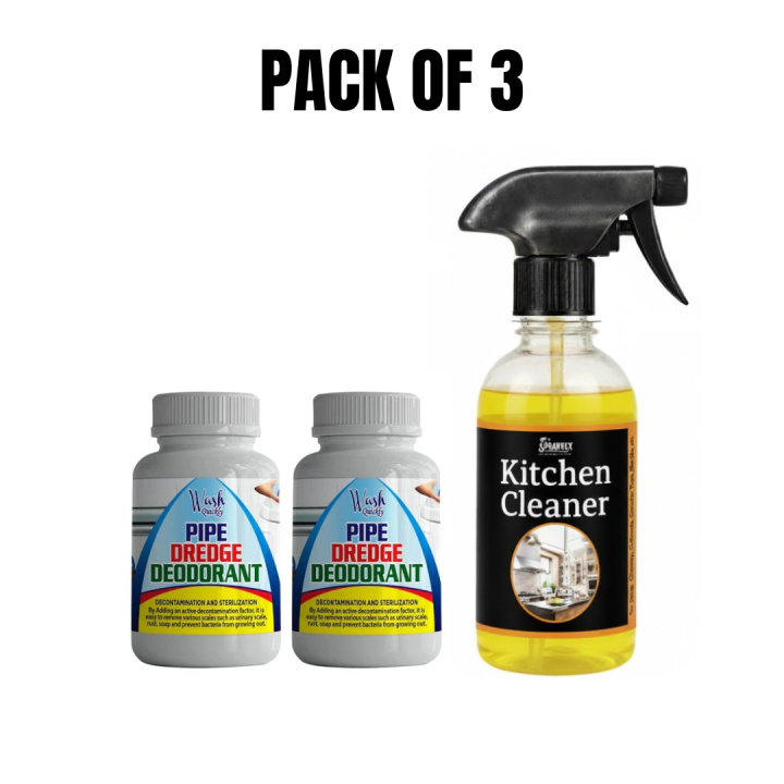 [PACK OF 3] Kitchen Cleaner - Degreaser - Grease Cutter - 1 bottle of ...