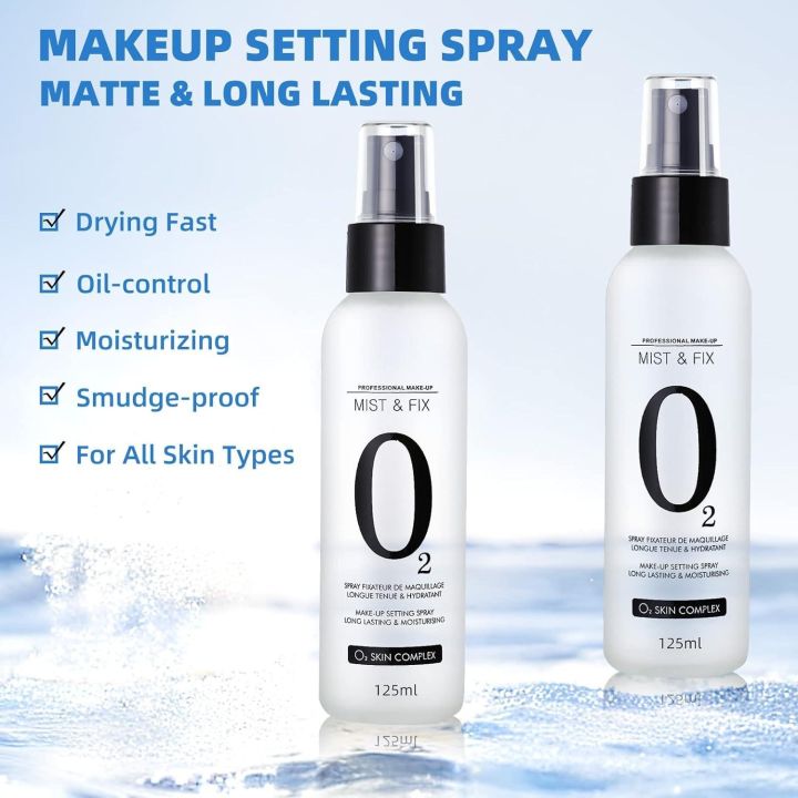 Professional Makeup O2 Mist and Fix Makeup Setting Spray Long Lasting ...