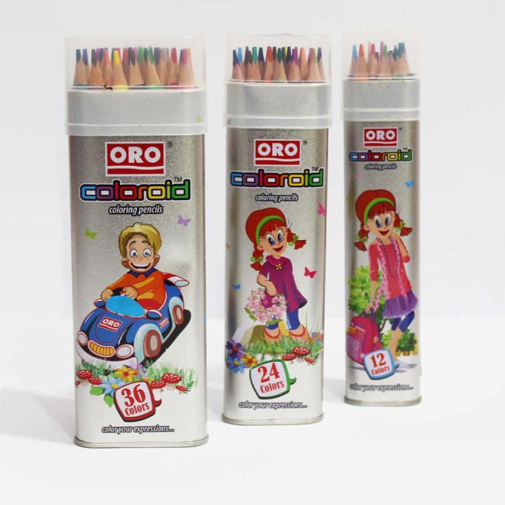 oro colour pencil jar 24 colours (kolortrots) | Daraz.pk