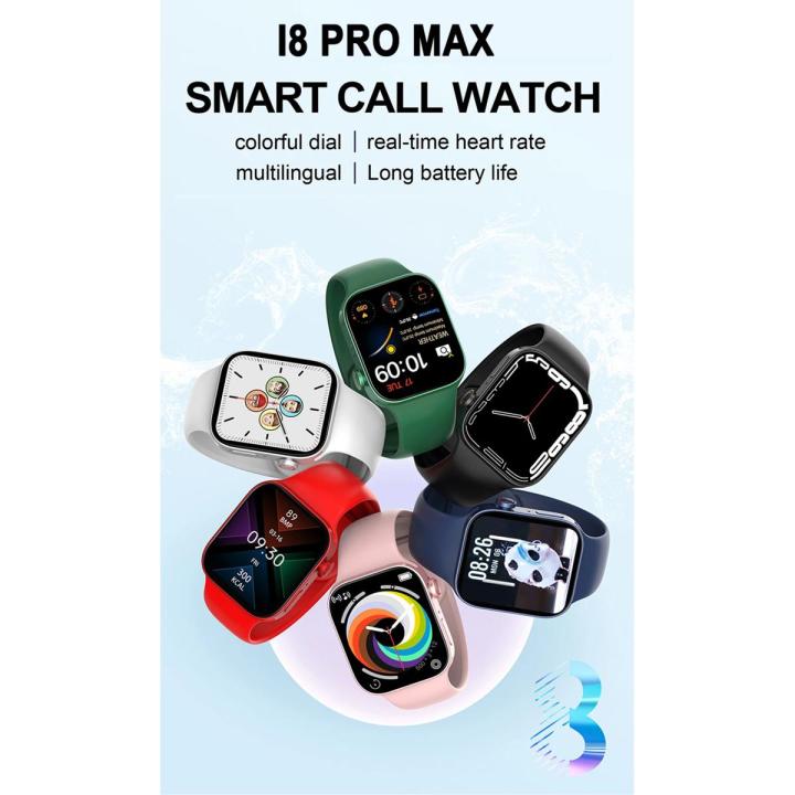 I8 Pro Max 1.75" Full Screen Bluetooth Smartwatch, IP68 Waterproof ...