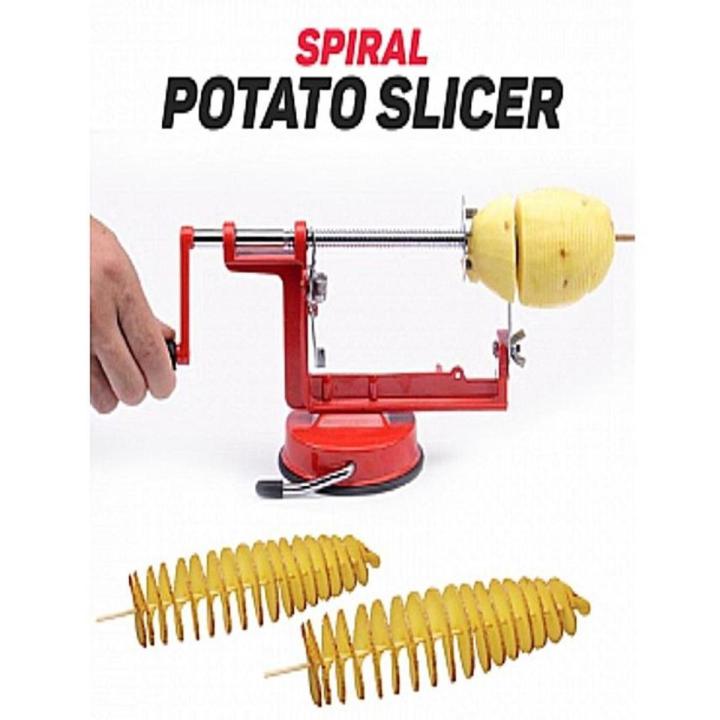 Manual Spiral Potato Cutter King Crockery Spiral Potato Slicer & Potato ...