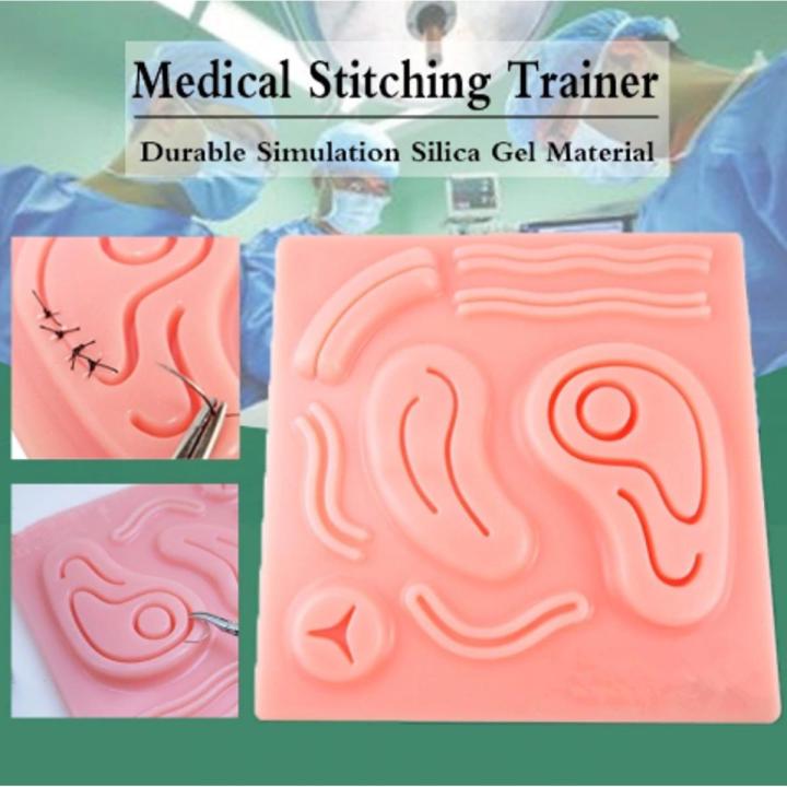 Silicone Suture Pad For Medical Students Upgraded, Refill Suture Kit ...