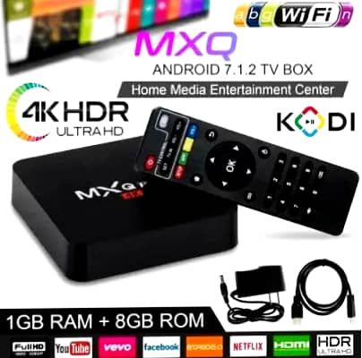 MXQ 4K Android Smart TV Box - Quad Core 1GB RAM + 8GB ROM | Smart Box ...
