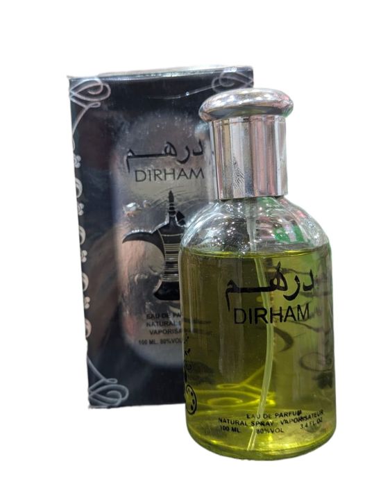Dirham Black Eau de Perfume 100ml Bold Arabic Fragrance for Men and ...
