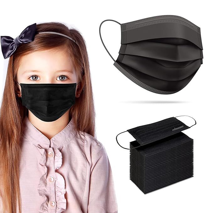 Cute kids Safety face mask, Children's 3-Ply Protective Earloop ...