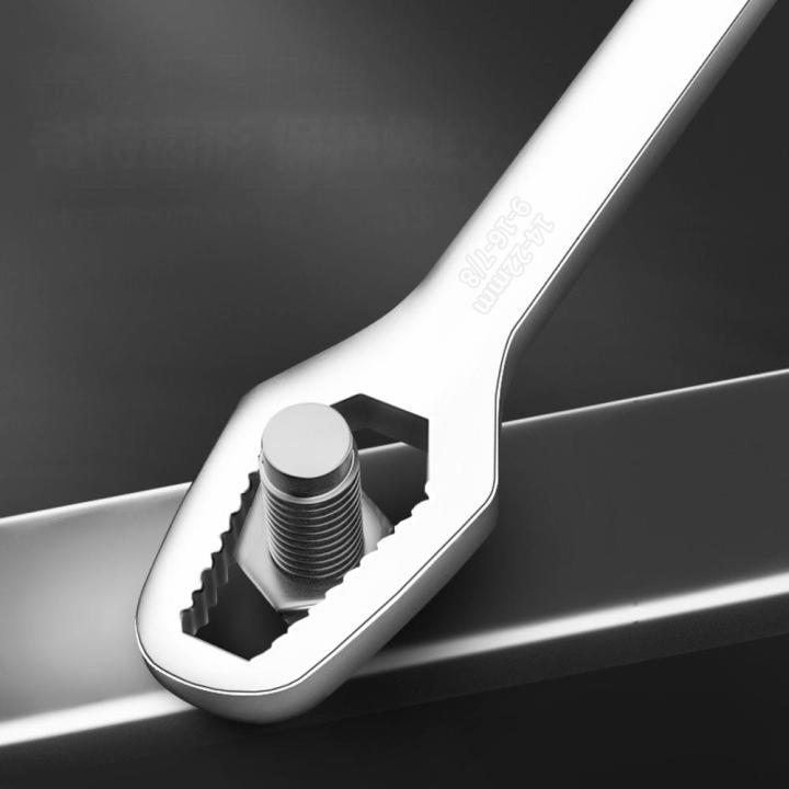 Compact Double-Head Wrench Adjustable Spanner Versatile Self- Double ...