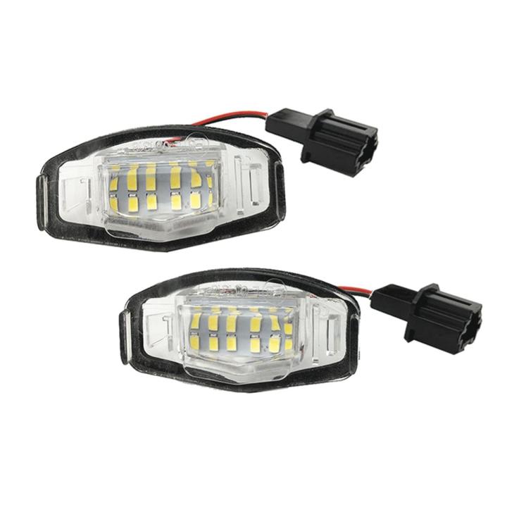 2Pcs Car Led License Plate Light License Plate Light Lamp For Honda ...