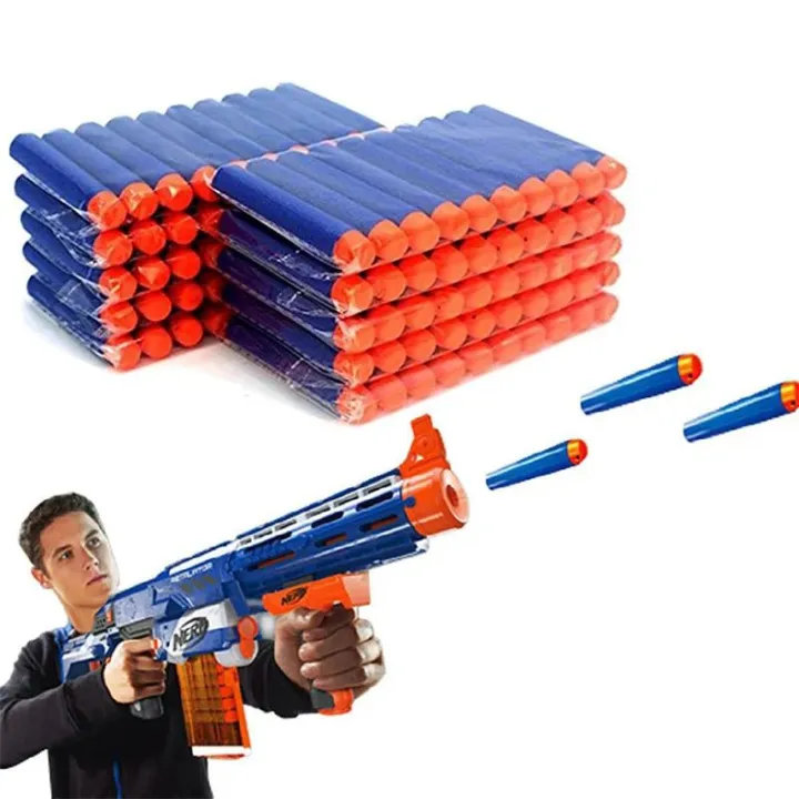 Pack Of 20 Blue Nerf Foam Darts Set Stick On Soft Darts For Kids | Daraz.pk
