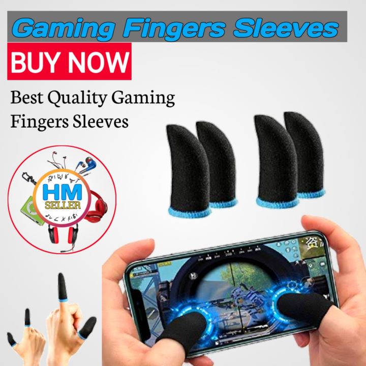 Gaming Fingers Sleeves PUBG Thumb Gloves Fingers SleevesTrigger For ...