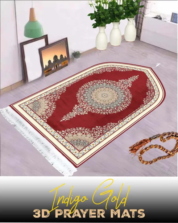 Luxurious Turkish Style 3D Prayer Mat | Imported prayer mat-Janamaz ...