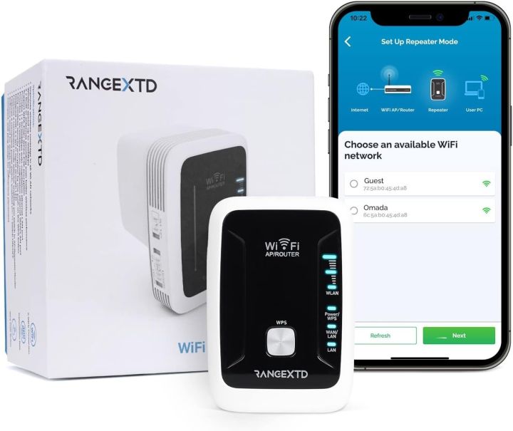 RANGE-XTD WiFi Extender – 300Mbps Signal Booster | Connects Up to 20 ...