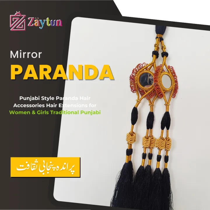 Punjabi Stylish Mirror Paranda For Women's & Girls | Daraz.pk