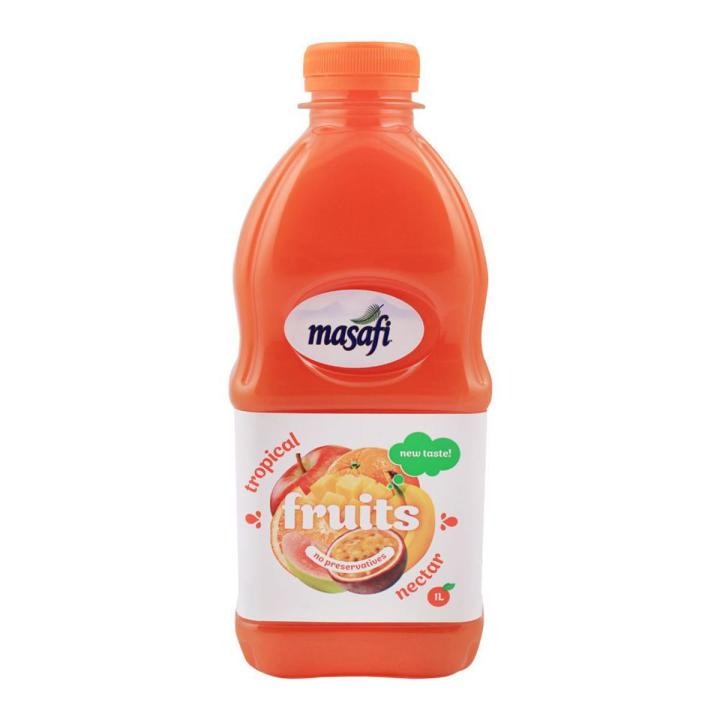 Masafi Tropical Fruit Nectar, Bottle, 1 Liter | Daraz.pk