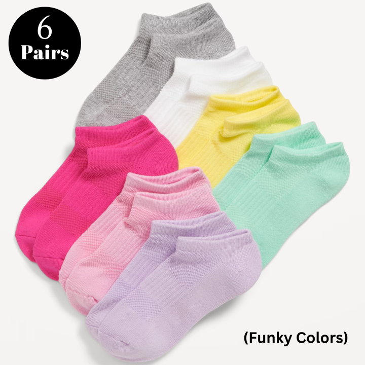 Pack Of 4 Pairs Ankle Socks For Men Women - Random colors | Daraz.pk