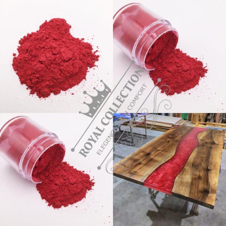 Black Candles KMCR18 Peach Red Color Mica Powder Epoxy Resin Color ...