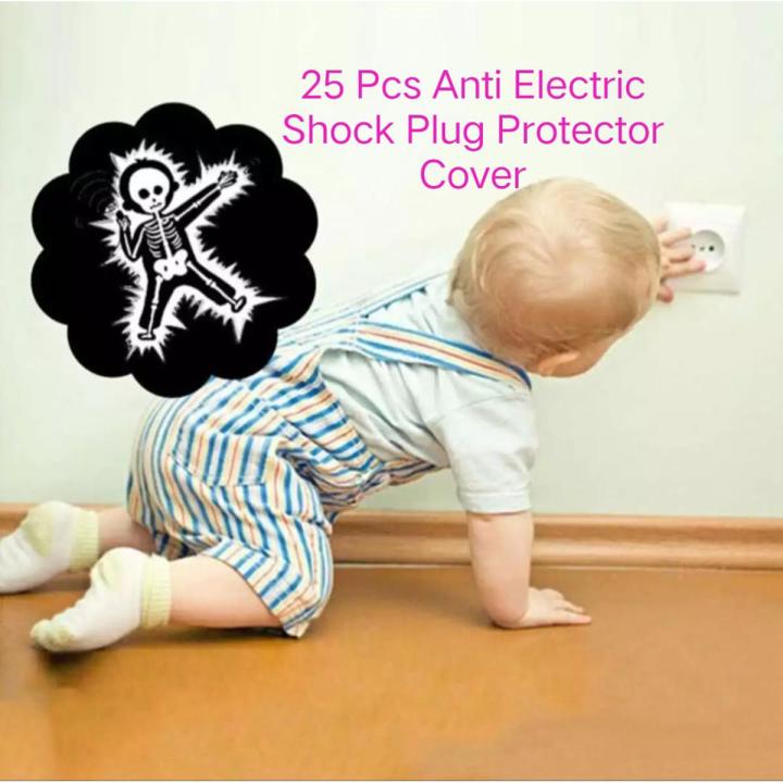 25 Pcs Anti Electric Shock Plug Protector Cover Cap Baby Children ...