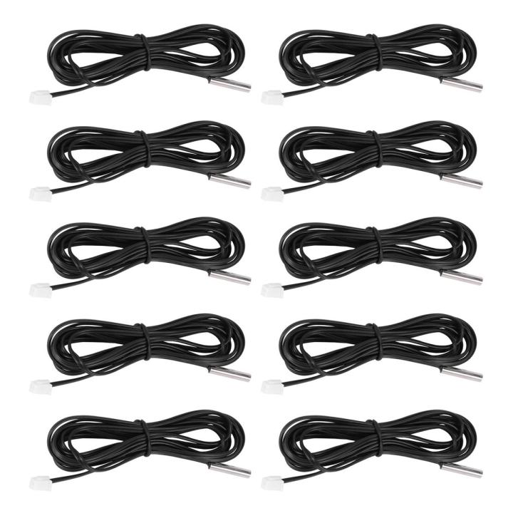 10X 2 M NTC Thermistor Temperature Sensor Waterproof Probe Wire 10 K 1% ...
