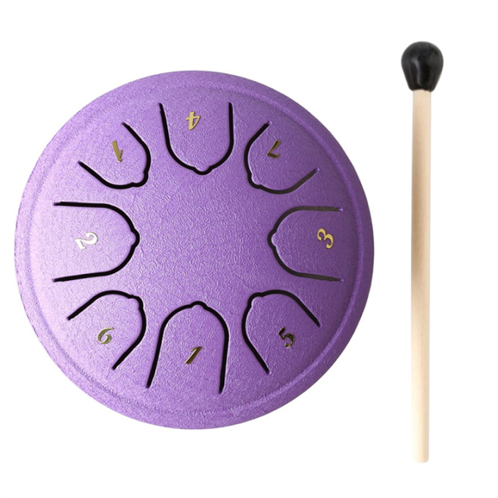 NAMUNY Rain Drum for Outside Steel Tongue Drum, 8 Notes 4.5 Inch Chakra ...