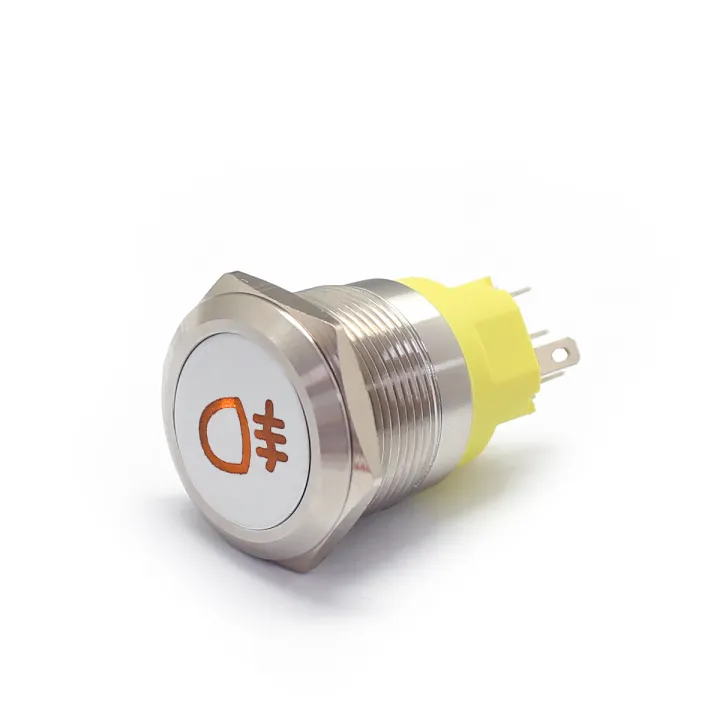 Component 22mm Metal Push Button Switch Dashboard Custom Symbol For ...